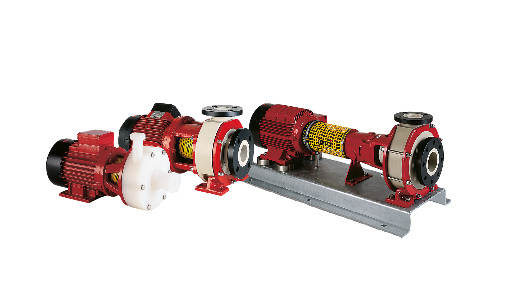 Horizontal centrifugal pumps with mechanical seal